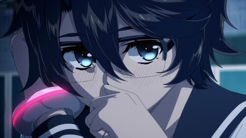 "SHY" Episode 14. Teru and Tomoko meet a runaway girl, Tennoji Ayaka, and show her around the ...