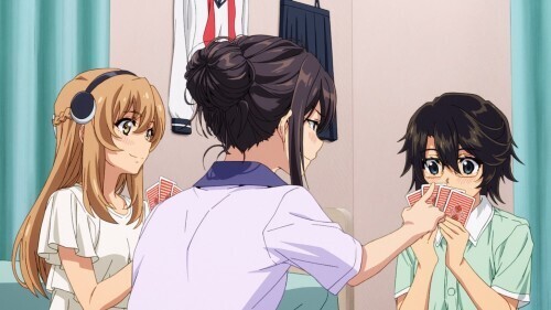 "SHY" Episode 15. Teru and Tomoko learn that Aoi is the princess of the ...