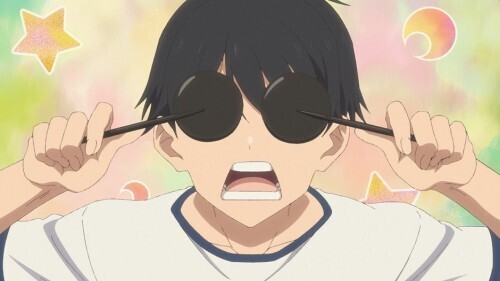 "Pseudo Harem" Episode 4. Rin is caught in a downpour and takes refuge ...