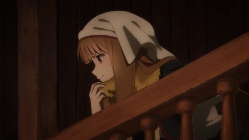 "Spice and Wolf" Episode 17. Lawrence is in a difficult situation and ...