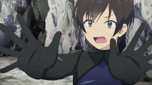 "From the Mob" Episode 6. Kaito is accompanied by two young girl servants, and Airi and the ...